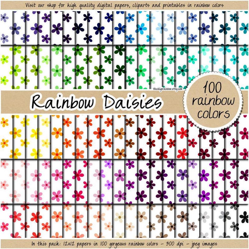 Pretty Daisy Clipart - Etsy