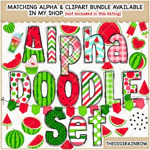 SEAMLESS Watermelon Digital Paper Printable Watermelon Pattern Pink ...