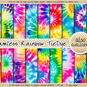 SEAMLESS Glitter Tie Dye Digital Paper Rainbow Gradient Texture ...