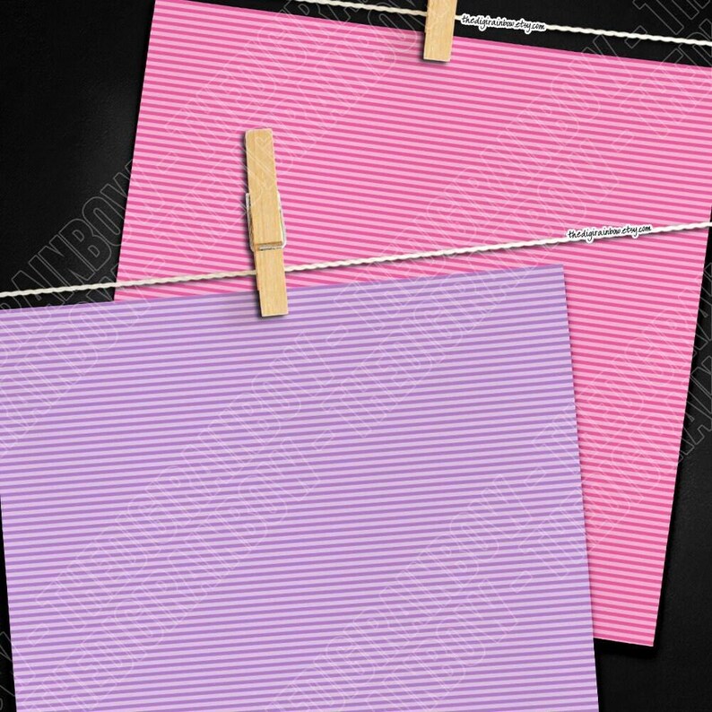 100 SEAMLESS Striped Digital Paper Tinted Horizontal Stripe Pattern ...