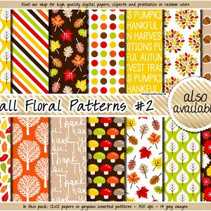 SALE Apple Digital Paper Fall Pattern Thanksgiving Background - Etsy