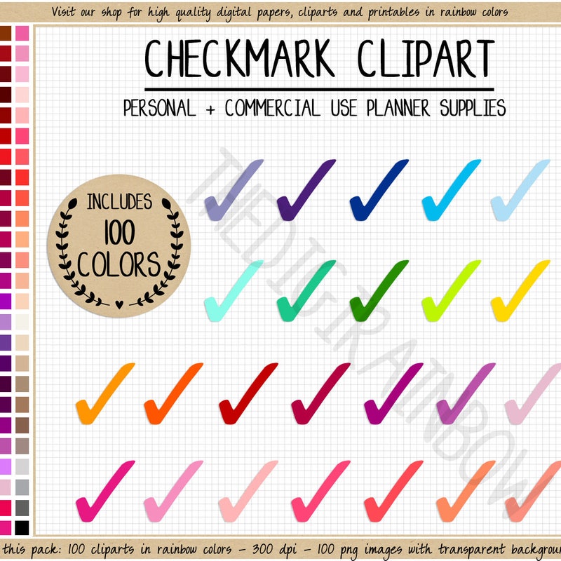 Planner Stickers Checkmarks - Etsy