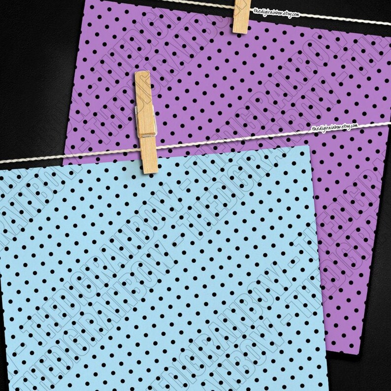 100 Black Polka Dot Digital Paper Polka Dot Clipart Printable Seamless ...