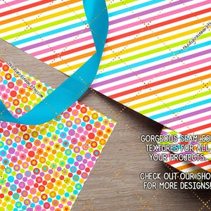 SEAMLESS Rainbow Digital Paper Printable Pastel Background Bright ...