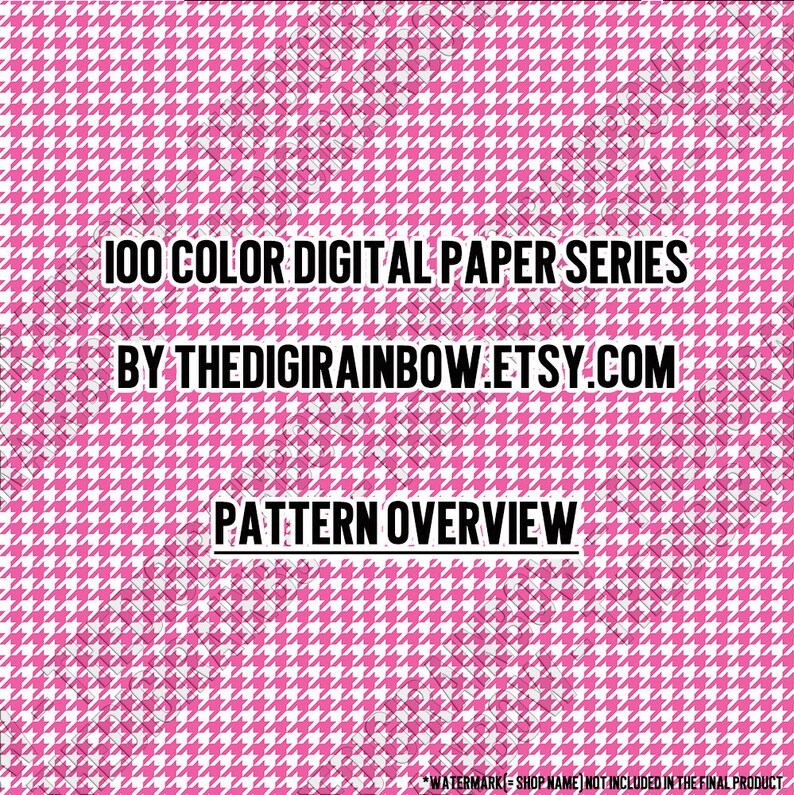 100 Houndstooth Digital Paper Commercial Use Seamless Digital - Etsy
