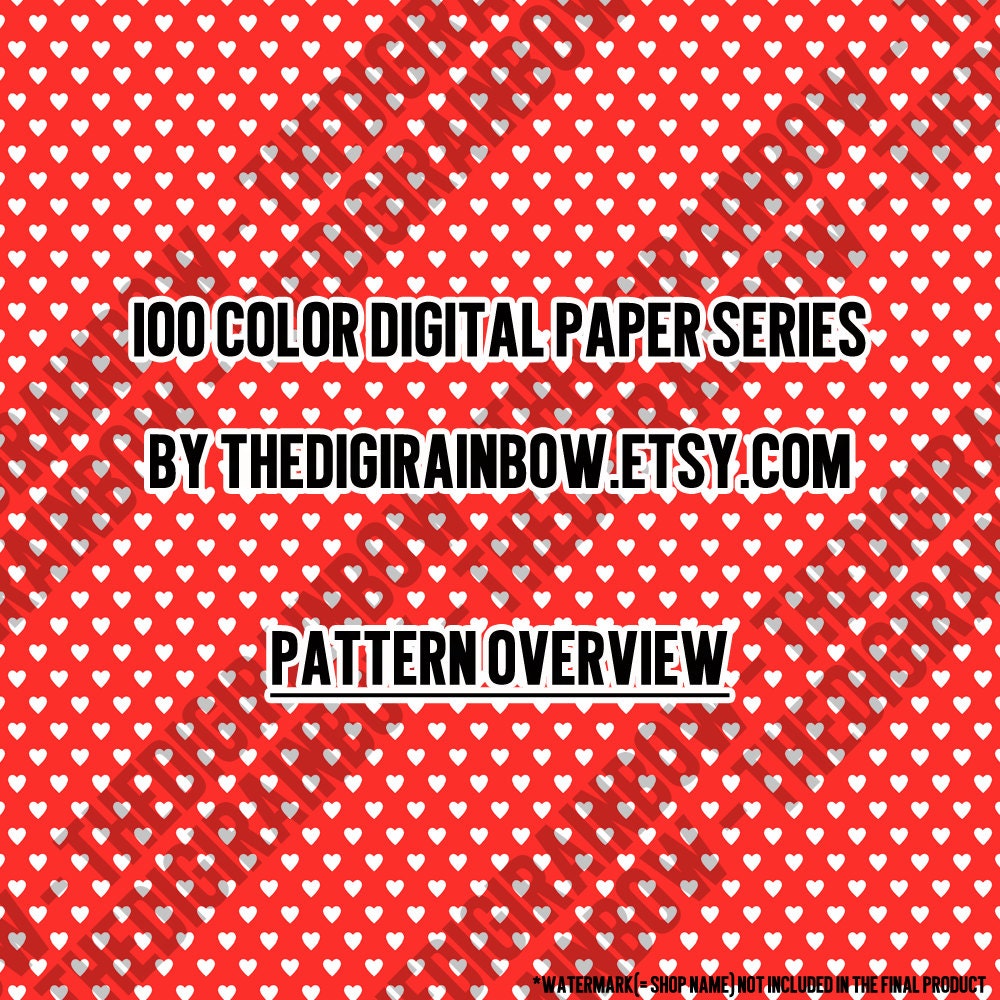 100 Small Heart Digital Paper Rainbow Heart Clipart Heart - Etsy