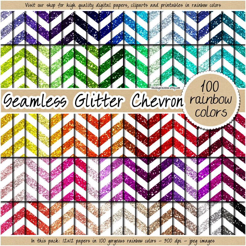Glitter Chevron - Etsy