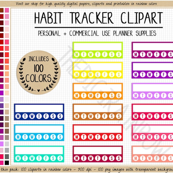 Habit Tracker - Etsy