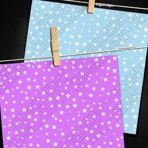 100 Seamless Star Digital Paper Seamless Scatter Pattern Celestial ...