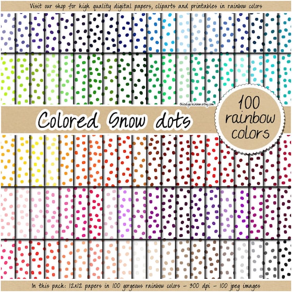100 SEAMLESS Confetti Digital Paper Rainbow Digital Paper - Etsy