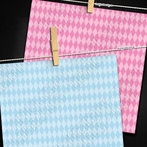 100 Seamless Tinted Diamond Digital Paper Pastel Argyle Geometric ...