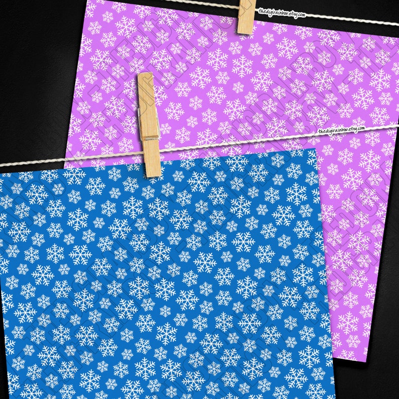 100 Seamless Snowflake Digital Paper Frozen Digital Paper - Etsy
