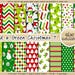 SALE Christmas Digital Paper Red and Green Christmas Digital Paper ...