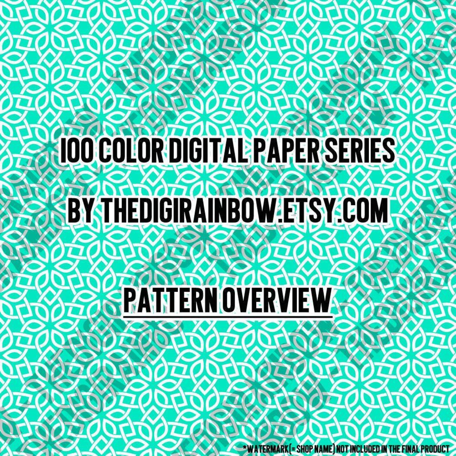 100 Moroccan Digital Paper White Quatrefoil Digital Paper Rainbow ...