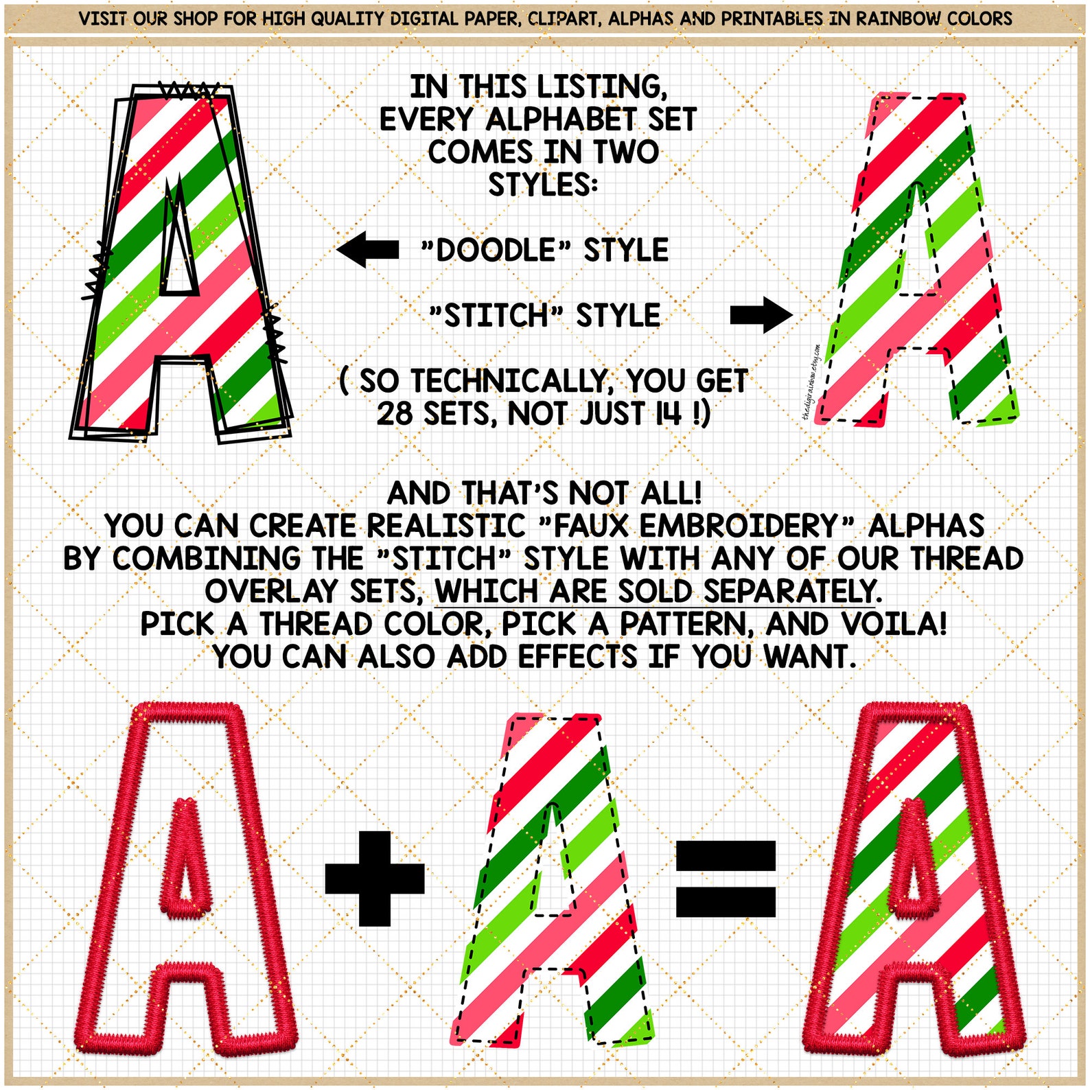 Watermelon Doodle Alphabet PNG Bundle Summer Sublimation Design Fruit ...