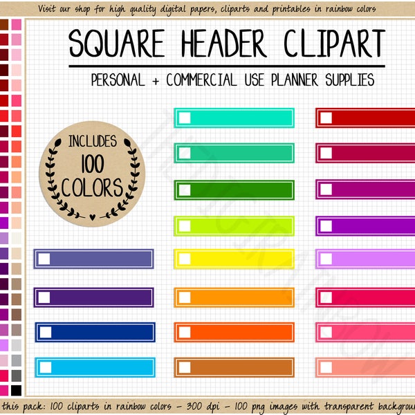 Box Header Clipart - Etsy