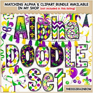 SEAMLESS Mardi Gras Digital Paper Carnival Background Glitter Fat ...