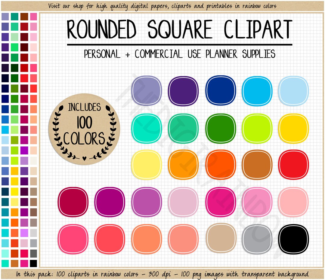 SALE 100 OUTLINED CIRCLE Clipart Blank Circle Stickers Bright Circle ...