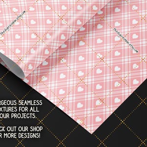 100 Seamless Heart Plaid Digital Paper Bright Rainbow Tartan Background ...