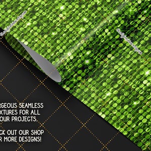 100 SEAMLESS Disco Sequin Digital Paper Rainbow Luxury Metallic Sequin ...