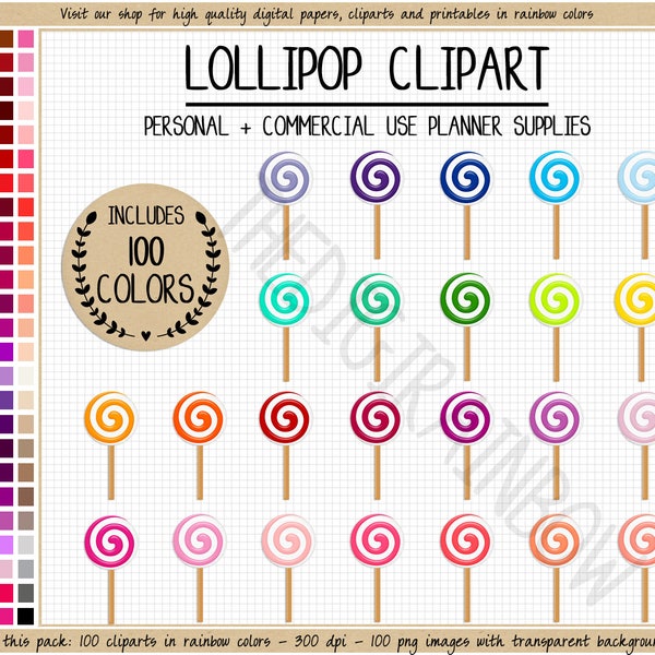 Lollipop Stickers - Etsy