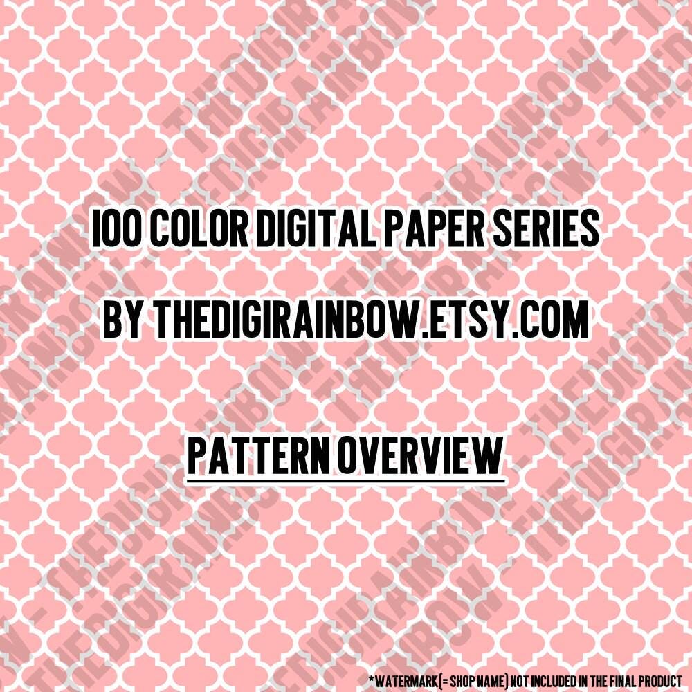 100 Moroccan Digital Paper Mosaic Digital Papers Rainbow Digital Paper ...