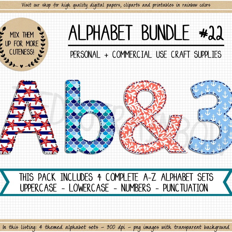 Nautical Alphabet - Etsy