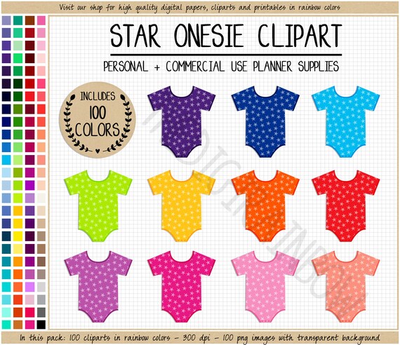SALE 100 Newborn Sticker Star Onesie Baby Clothes Sticker Baby - Etsy