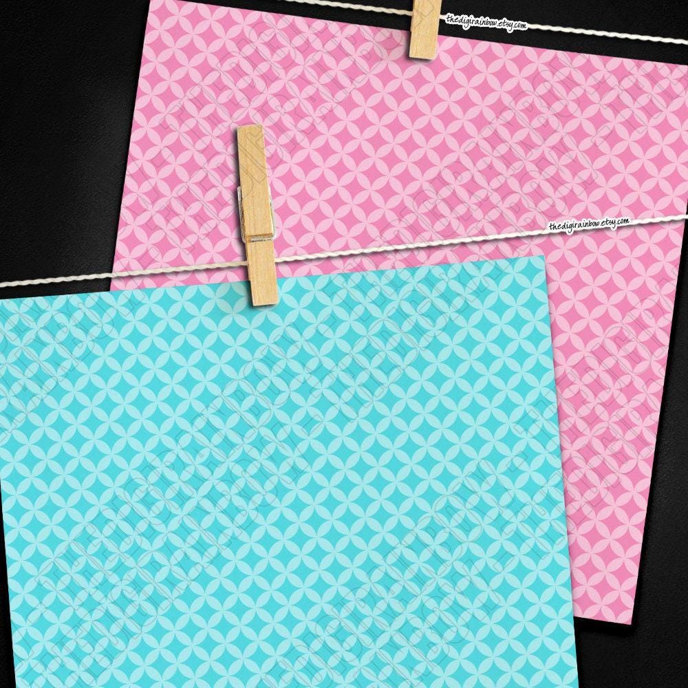 100 SEAMLESS Retro Digital Paper Tinted Diamond Pattern Rainbow ...