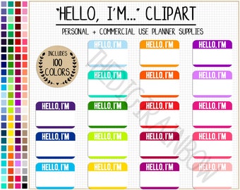 Hello I Am Name Tags Printables - Etsy