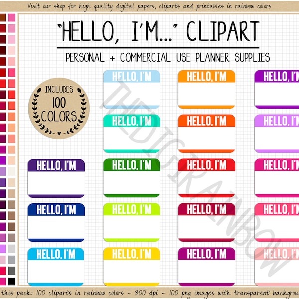 Hello I Am Name Tags - Etsy