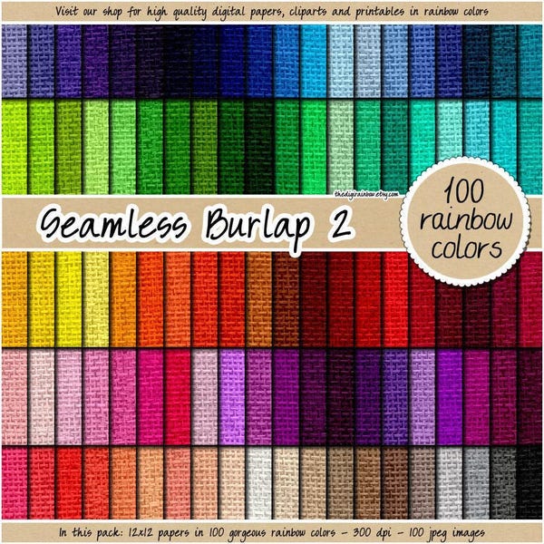 Burlap Digital Paper - Etsy
