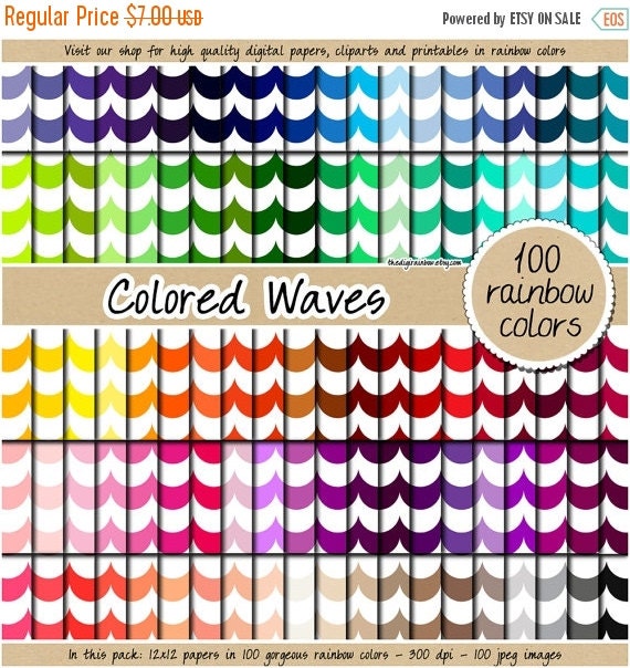 Craft Supplies & Tools Scrapbooking 100 x Scallop Digital Paper .Jpeg ...