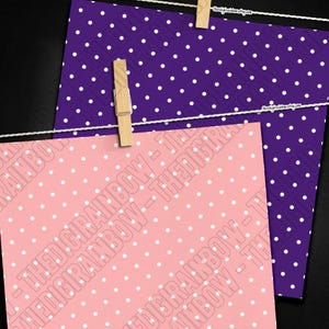 100 SEAMLESS Polka Dot Digital Paper Rainbow Printable Polkadot Pattern ...
