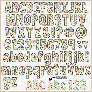 Ice Cream Doodle Alphabet PNG Bundle Summer Sublimation Popsicle ...