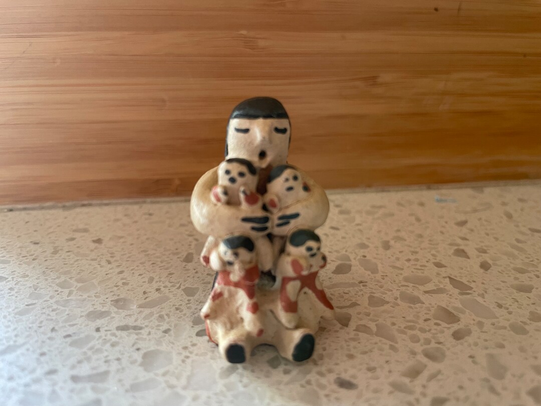 Native American Storyteller Pottery Figurine - Etsy