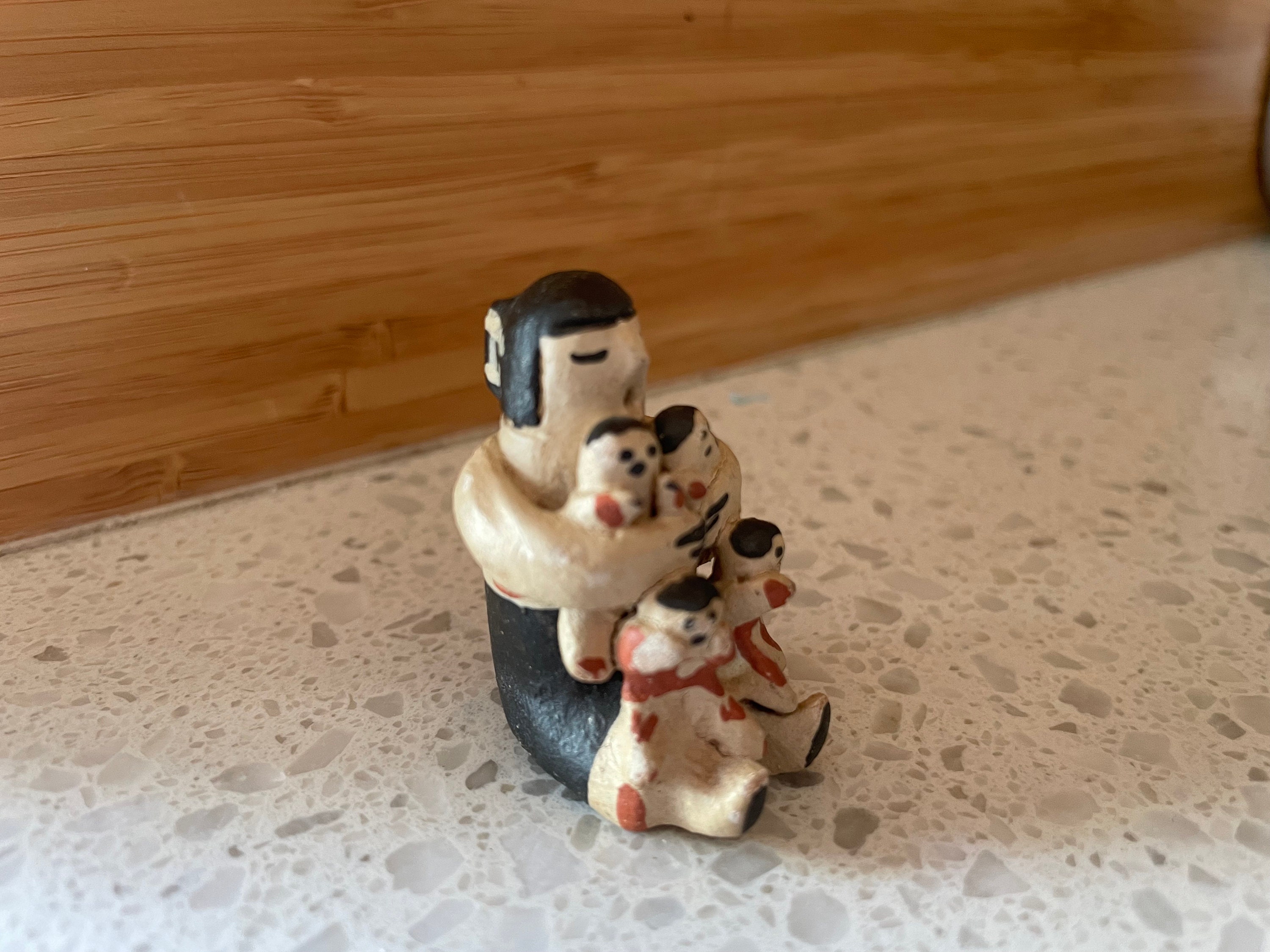 Native American Storyteller Pottery Figurine - Etsy