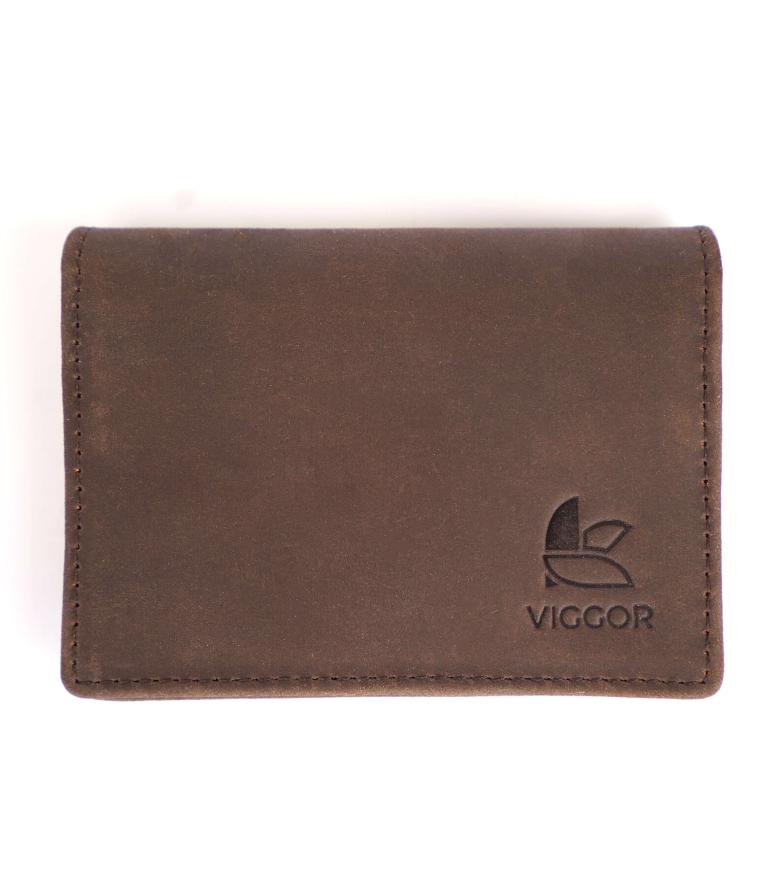 Kangaroo Leather Flip Wallet, Compact Mens Wallet, Zipper Pouch, Brown ...