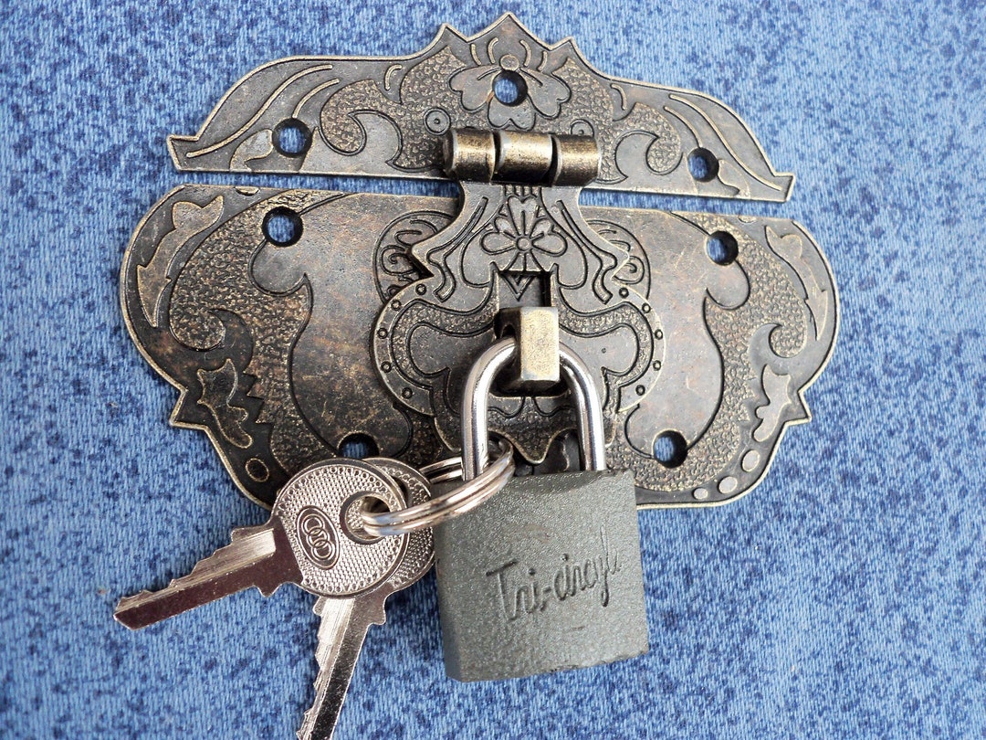 1 Set 85x65mm Metal Latch and Lock 35x20mm - Etsy