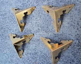 4pcs 20mmx45mmx45mm Metal Decorative Corner Bracket for Chest - Etsy