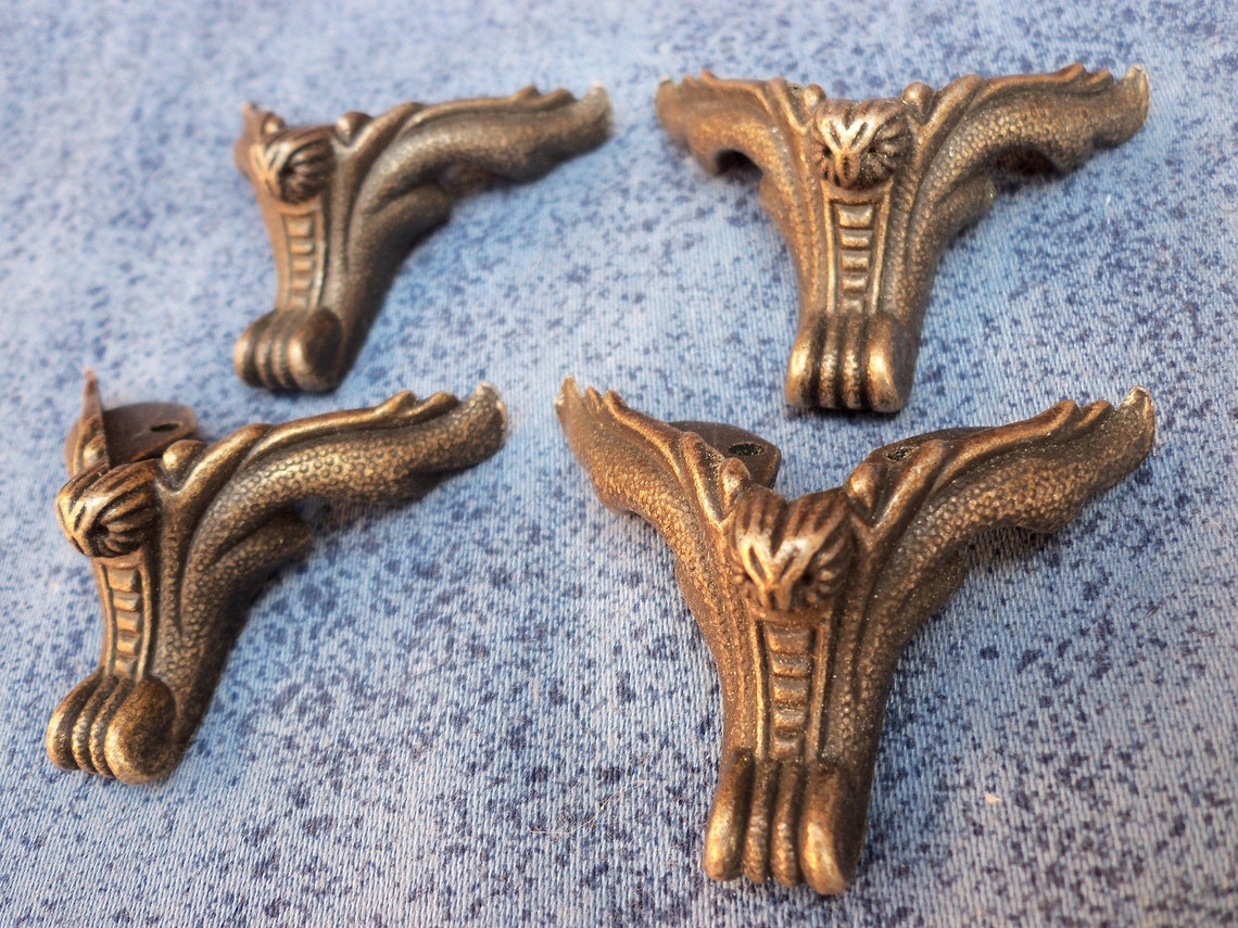 4pcs 40mm X 40mm X 30mm Metal Box Feet Legs Decorative for - Etsy