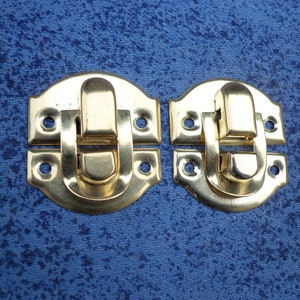 2pcs 30mm X 27mm Metal Latches for Box Lock Color Gold N48 - Etsy