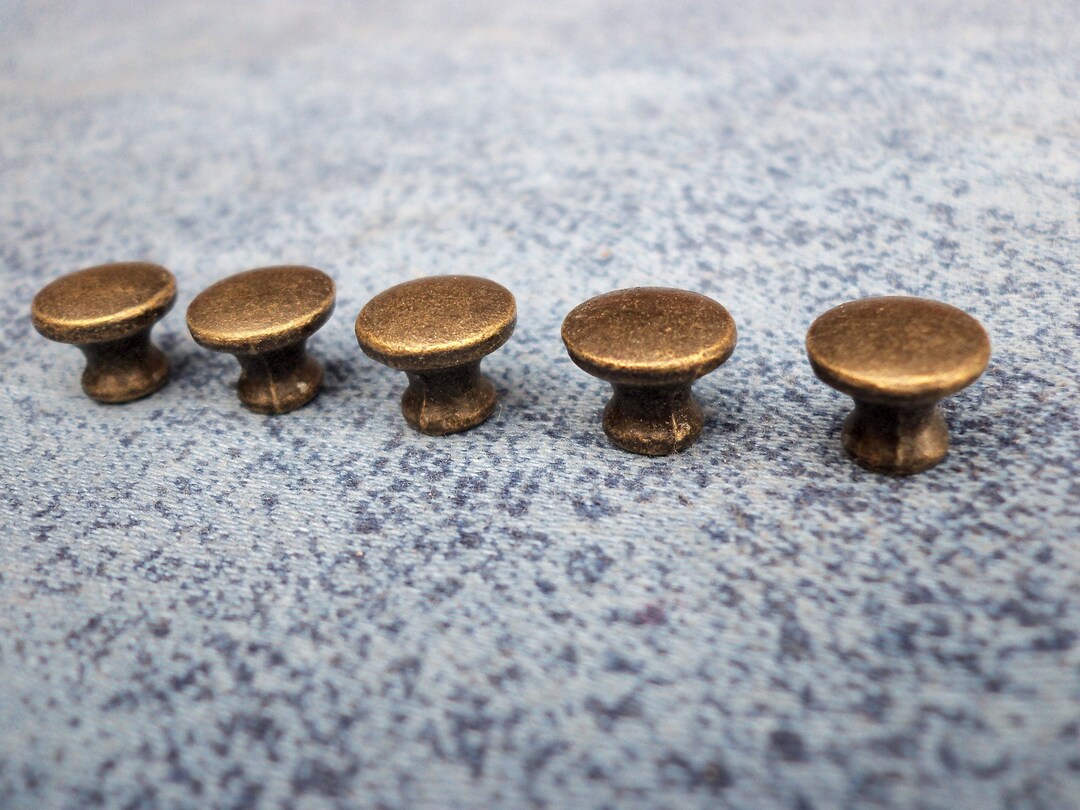 5pcs Metal 8mm X 10mm Cabinet Knob Pull Handles / Furniture Knobs ...