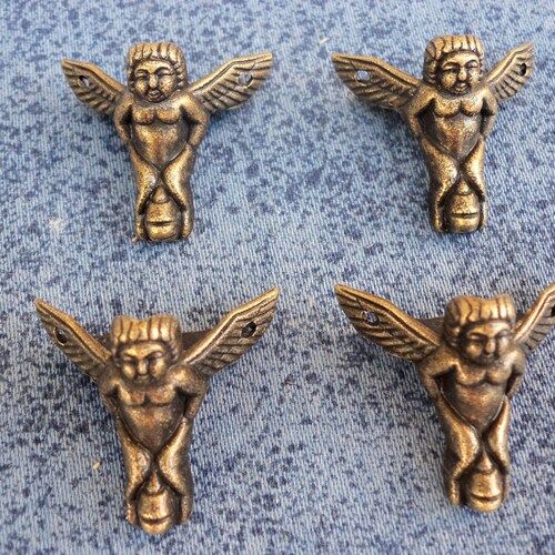 4pcs 40mm X 40mm X 30mm Metal Box Feet Legs Decorative for - Etsy