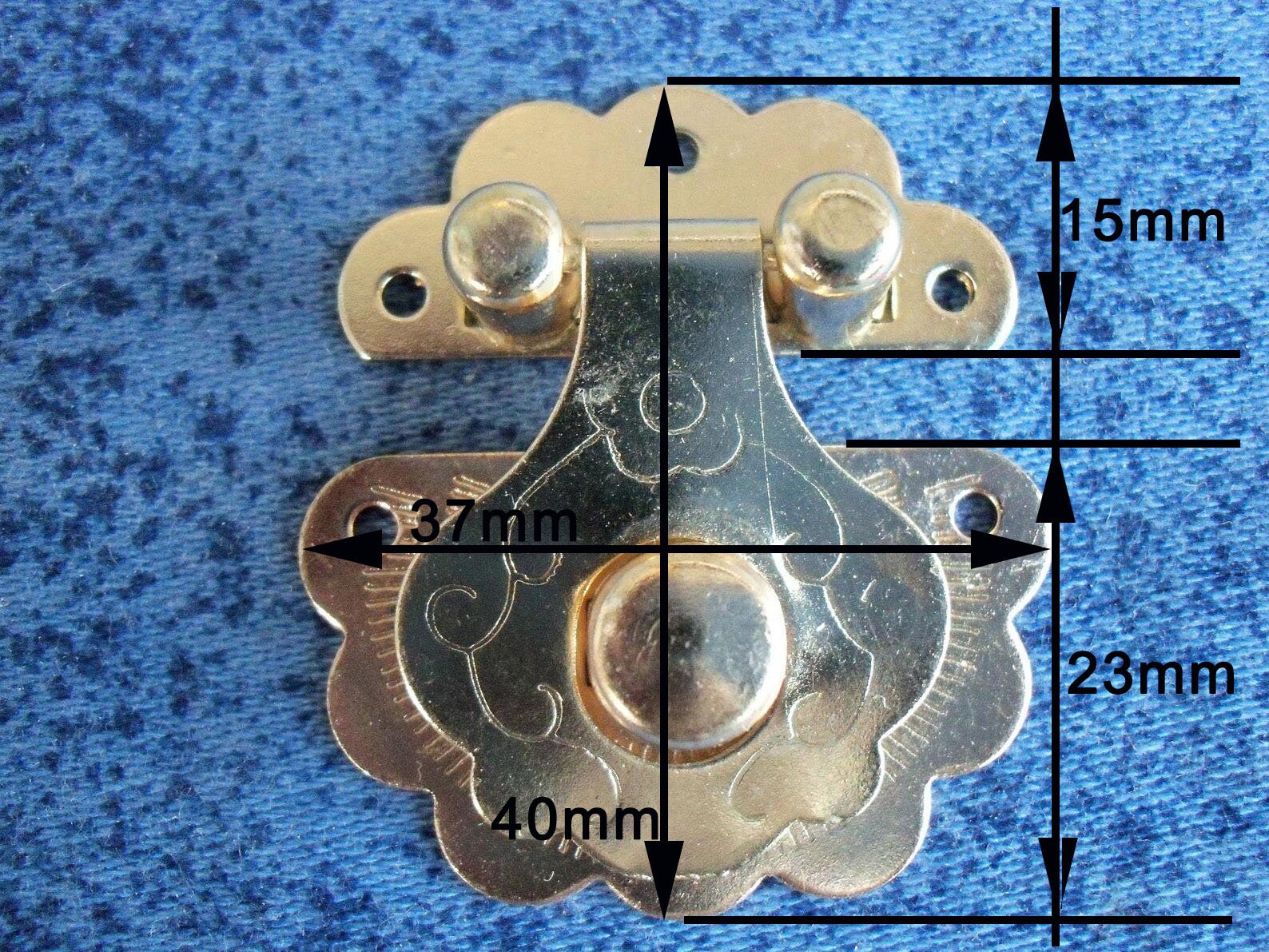 1 Set of 32mm X 38mm Metal Latches for Box Lock Color Gold N23 - Etsy