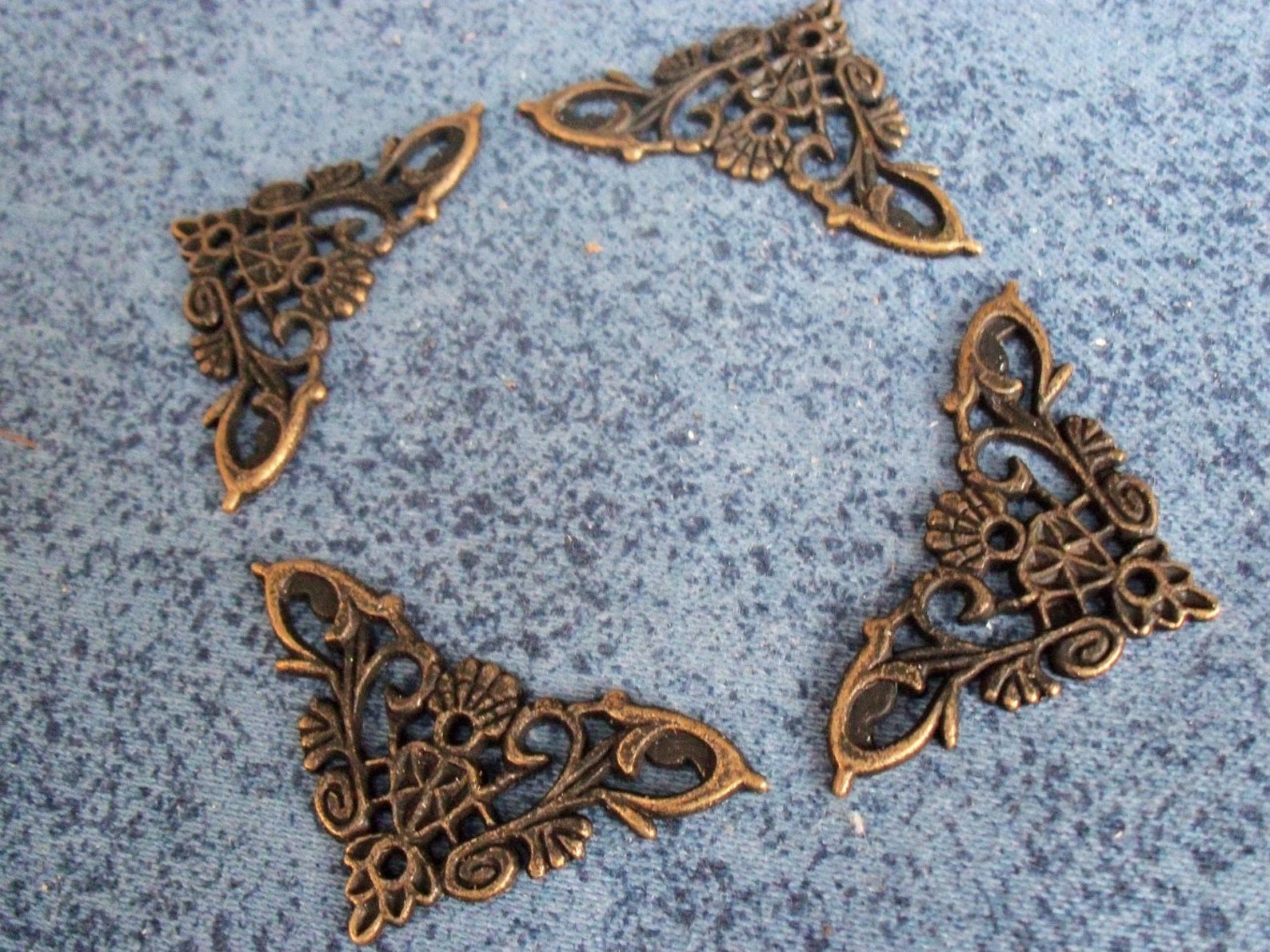 4pcs 35mmx35mm Color Antique Brass Metal Decorative Corner | Etsy