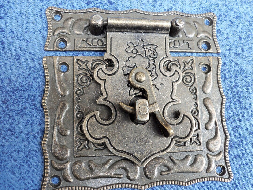 1pcs 85mm X 85mm Metal Latches for Box Lock Color Antique Brass N79 - Etsy