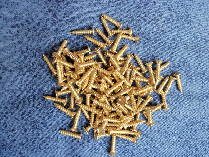 Miniature Hardware Parts Pack of 100 Small Tapping Wood Screws Color ...
