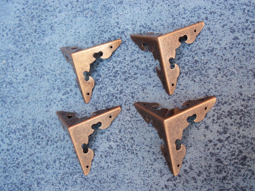 4pcs 30mm X 30mm X 30mm Decorative Corner Bracket for Chest Case Box ...