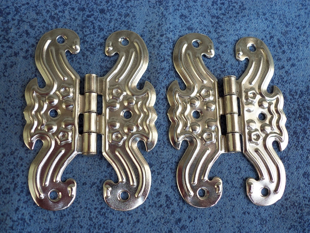 2 Pcs 70mm X 50mm Metal Hinges Color Silver P26 - Etsy